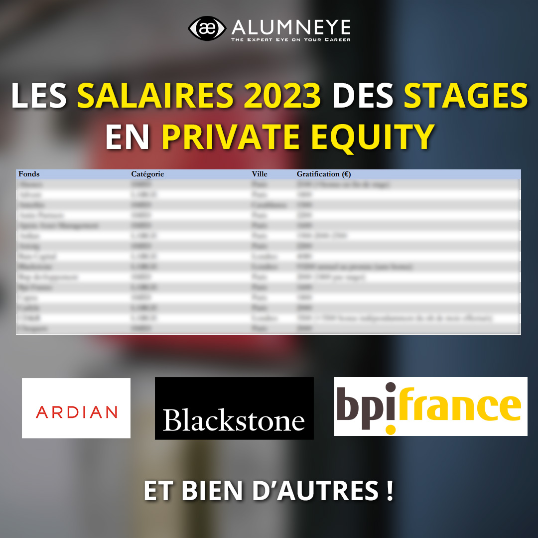 Les salaires des stages en Private Equity - AlumnEye