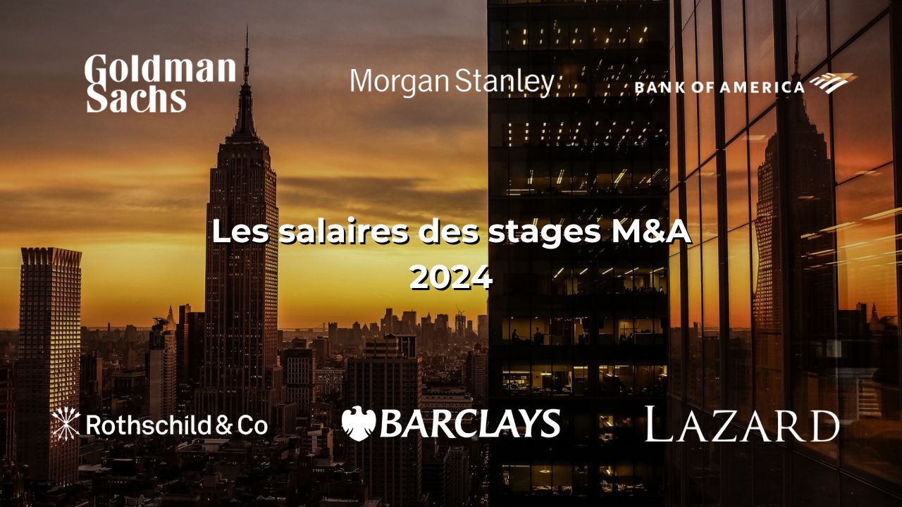 Les salaires des stages en M&A 2024